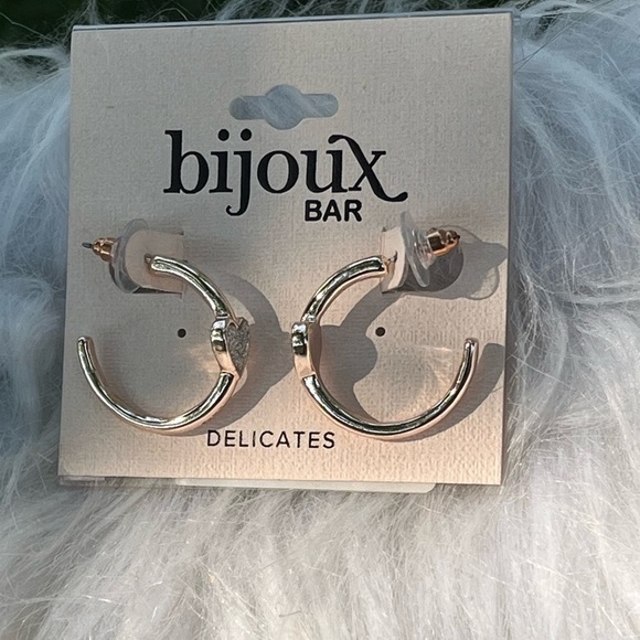 Bijoux Bar | Jewelry | New Bijou Bar Semi Hoop Earrings | Poshmark